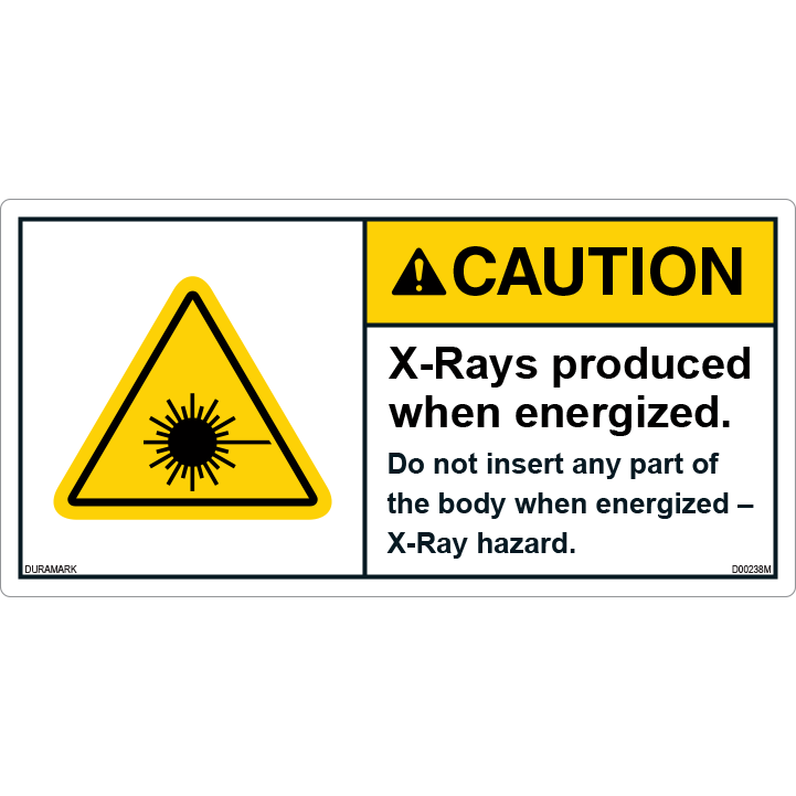 ANSI Safety Label - Caution - X-Ray Hazard
