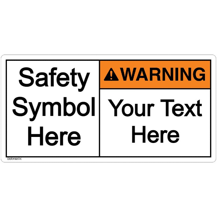 Custom Warning Label with Symbol - DuraMark Technologies