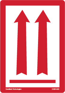 Air Labels - Red Arrows