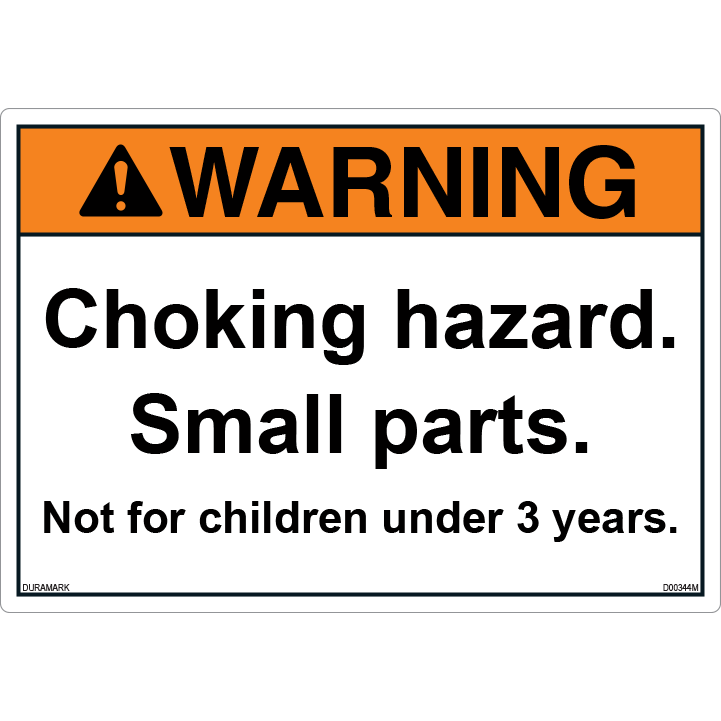 Choking Hazard Labels | Caution Warning Danger Labels | DuraMark