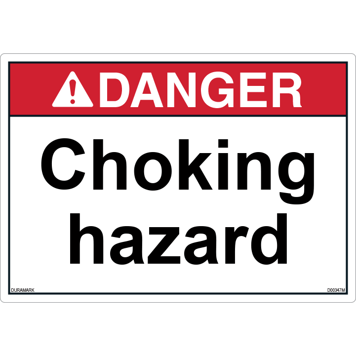 Choking Hazard Labels | Caution Warning Danger Labels | DuraMark