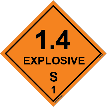 Explosive 1.1 Hazardous Loads Label