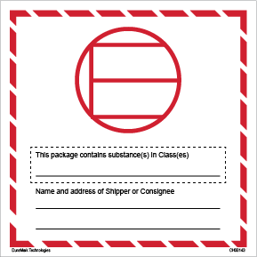 IATA Dangerous Goods in Excepted Quantities Label