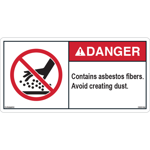 Asbestos Labels | Caution Warning Danger Labels | DuraMark
