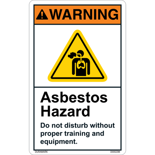 Asbestos Labels | Caution Warning Danger Labels | DuraMark