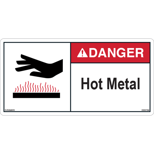 Hot Surface Labels | Caution Warning Danger Labels | DuraMark