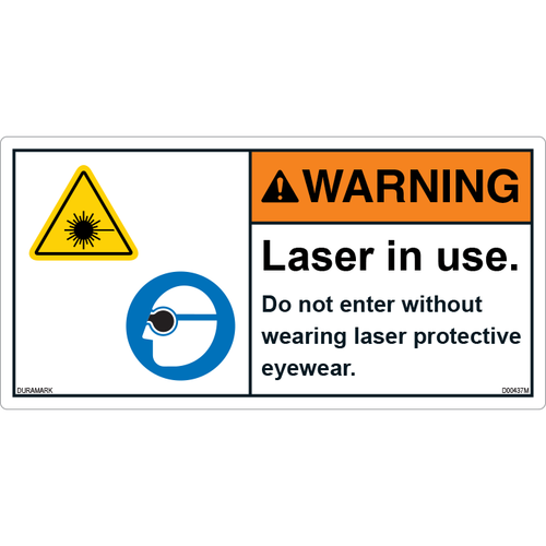Laser Safety Labels | Caution Warning Danger Labels | DuraMark
