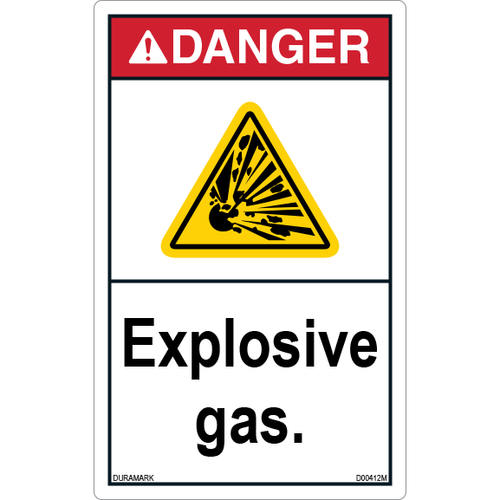 Safety Signs & Placards Safety Sign Sticker-Decal 75mm EXPLOSIVE ...