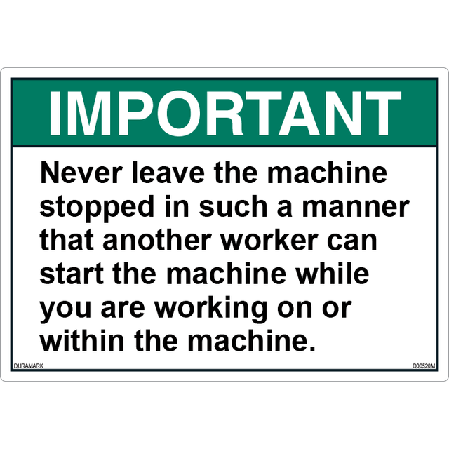 Machine Safety Labels | Caution Warning Danger Labels | DuraMark
