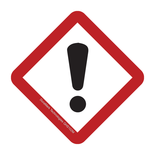 GHS Exclamation Mark Symbol Label