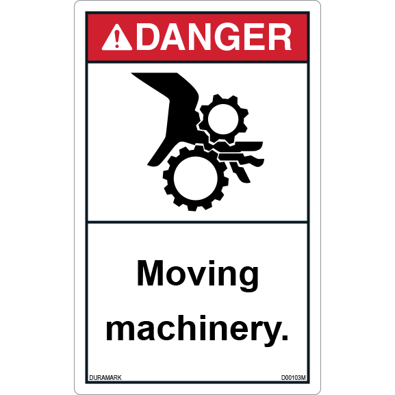 Moving Parts Labels | Caution Warning Danger Labels | DuraMark