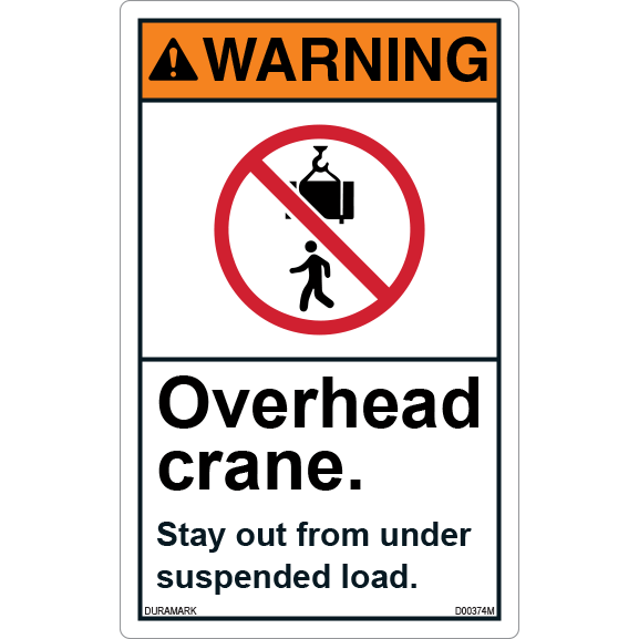 Crane Labels | Caution Warning Danger Labels | DuraMark