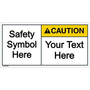 Custom Caution Label with Symbol - DuraMark Technologies