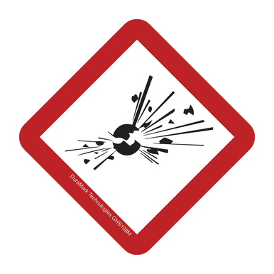GHS Exploding Bomb Symbol Label