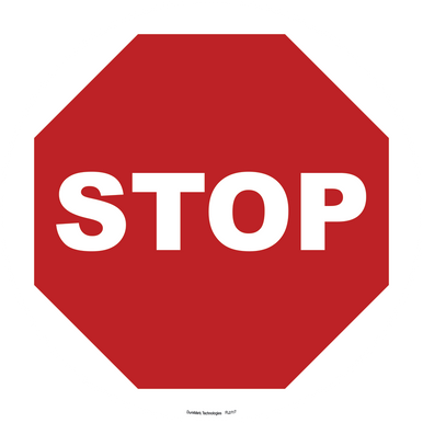 STOP Floor Label