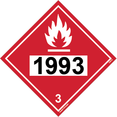 DOT Flammable 3 1993 Hazardous Loads