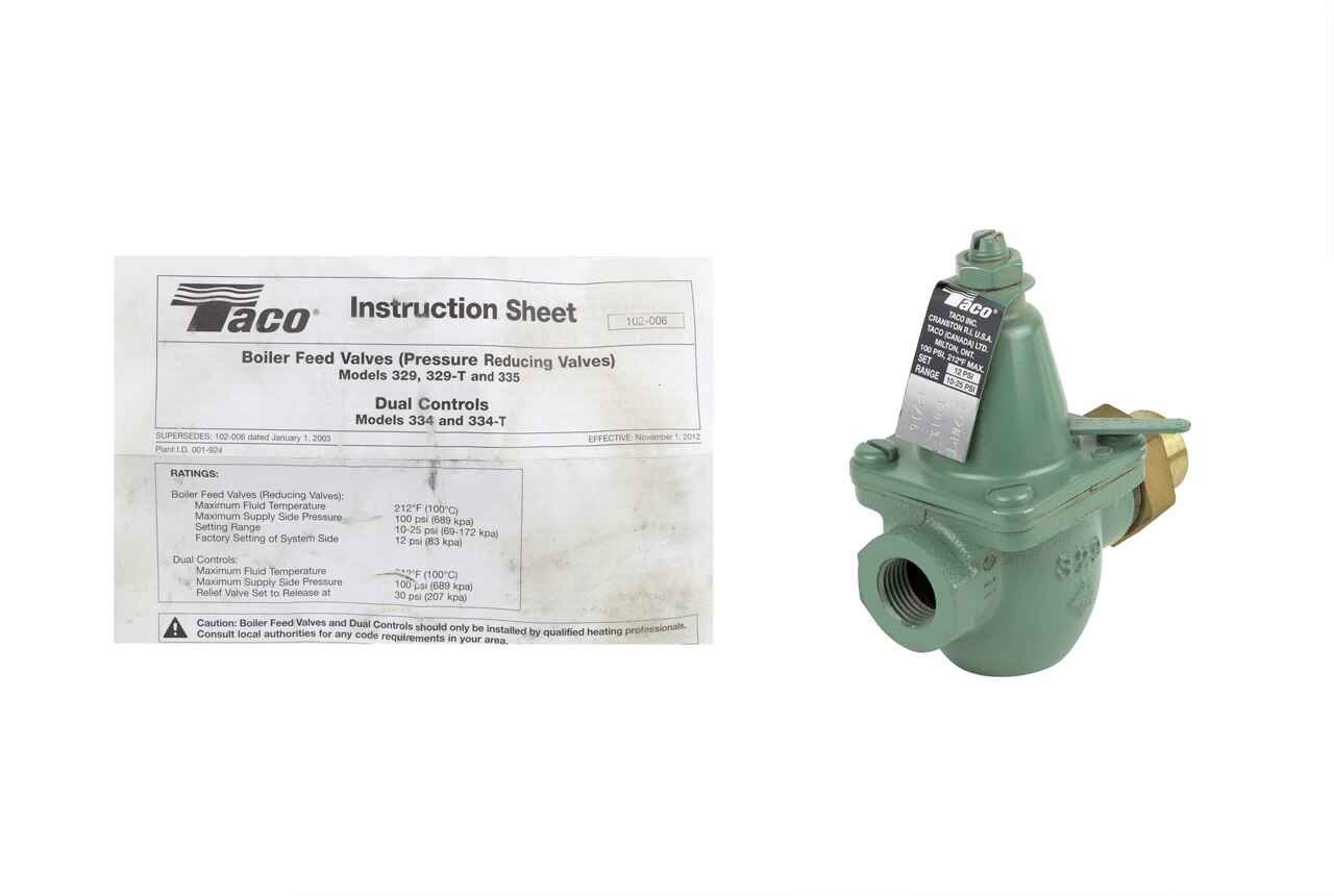 Taco 329-T3 Pressure Reducing Boiler Fill Valve