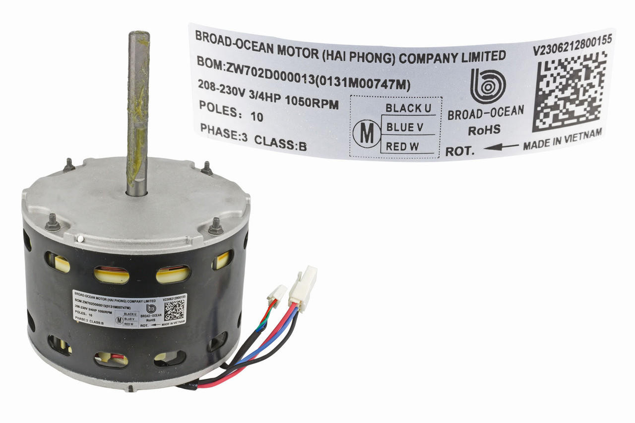 Goodman Amana 0131M00747M ECM Blower Motor w/o Module