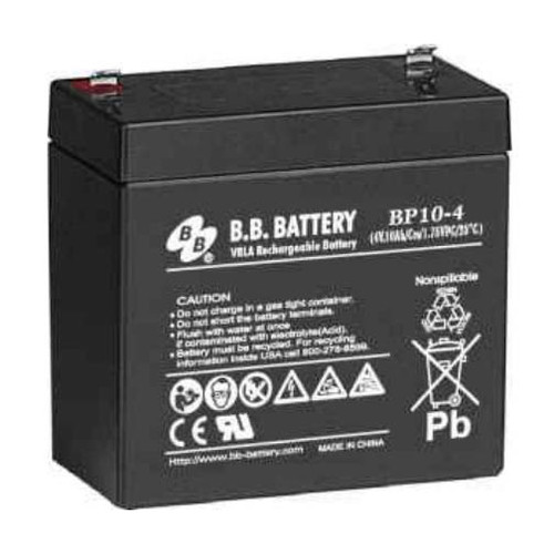 B.B. Battery BP10-4 - 4V 10Ah AGM - VRLA Rechargeable