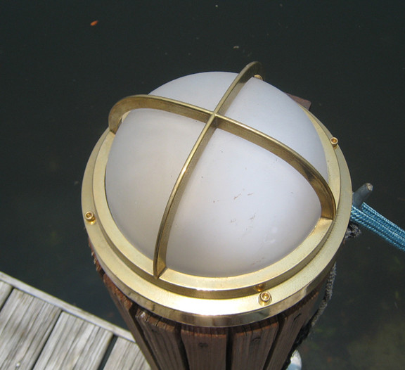 Brass Round Nautical Light - Dock Lights