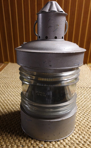 Vintage Galvanized Ship's Masthead Nautical Light- Silver - Dock Lights