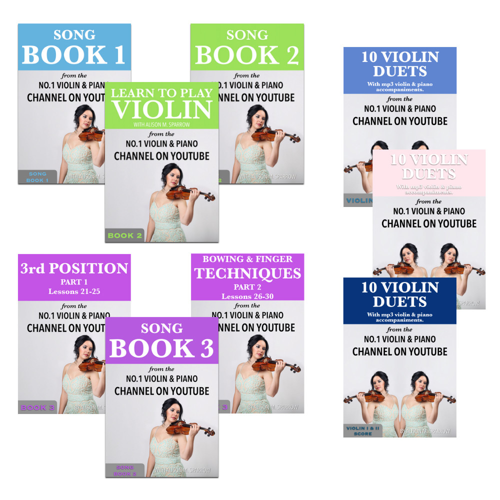 Learn To Play The Violin Books 1 - 3 | PLUS 10 Violin Duets Package ...