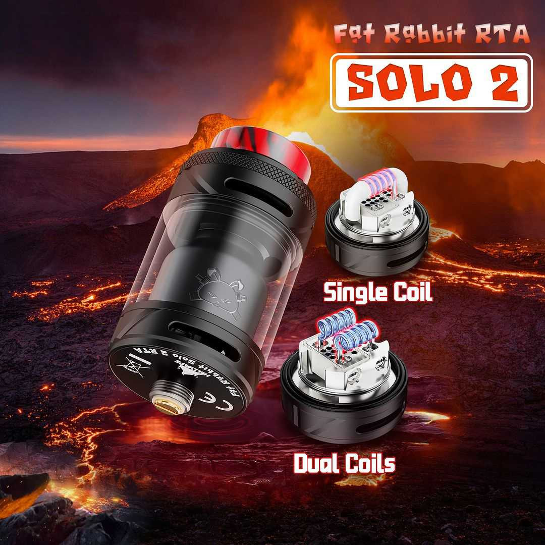 Premium HellVape Fat Rabbit Solo 2 RTA | ECigMafia