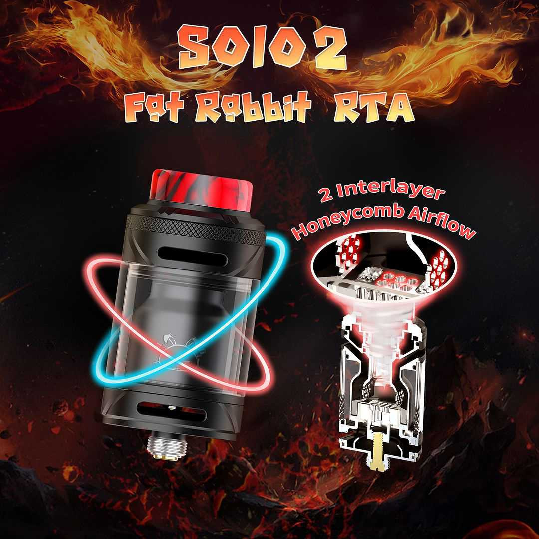 Premium HellVape Fat Rabbit Solo 2 RTA | ECigMafia