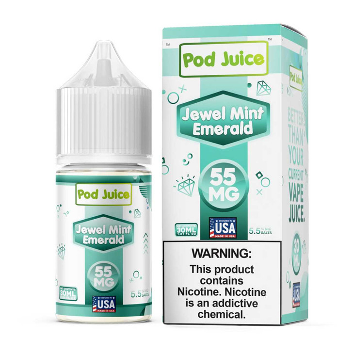 Get Pod Juice Salt Jewel Mint Emerald TFN E-Juice 30ml | ECigMafia