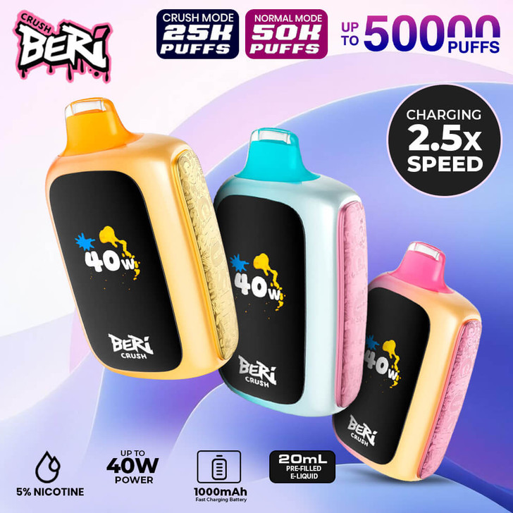 Premium Beri Crush Disposable Vape (50000 Puffs) | ECigMafia