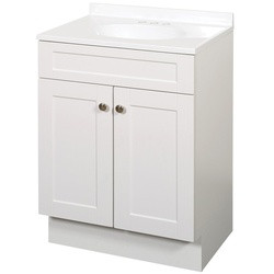 Zenna Home RBC30KK 2-Door Raised Panel Vanity with Top, Wood, Oak ...