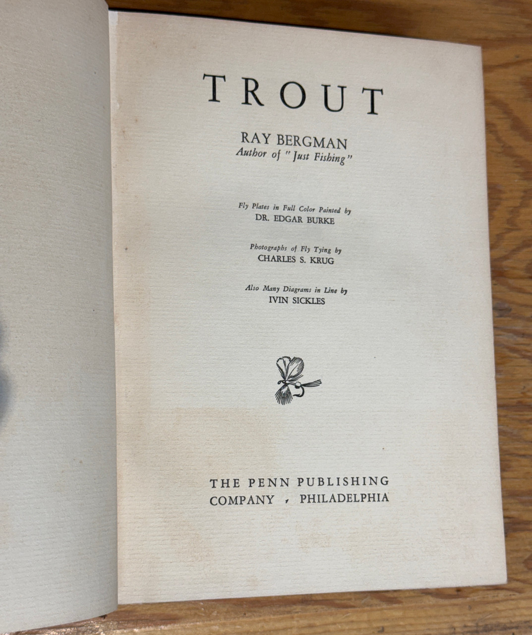 Used Trout by Ray Bergman (Signed) - Western Rivers Flyfisher