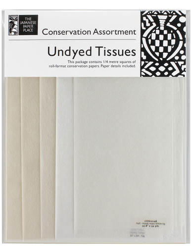 Conservation Assortment - Undyed Tissues - The Japanese Paper Place