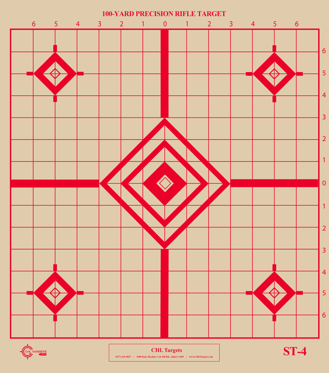 ST-4 (100 Target Pack) - CHL Targets