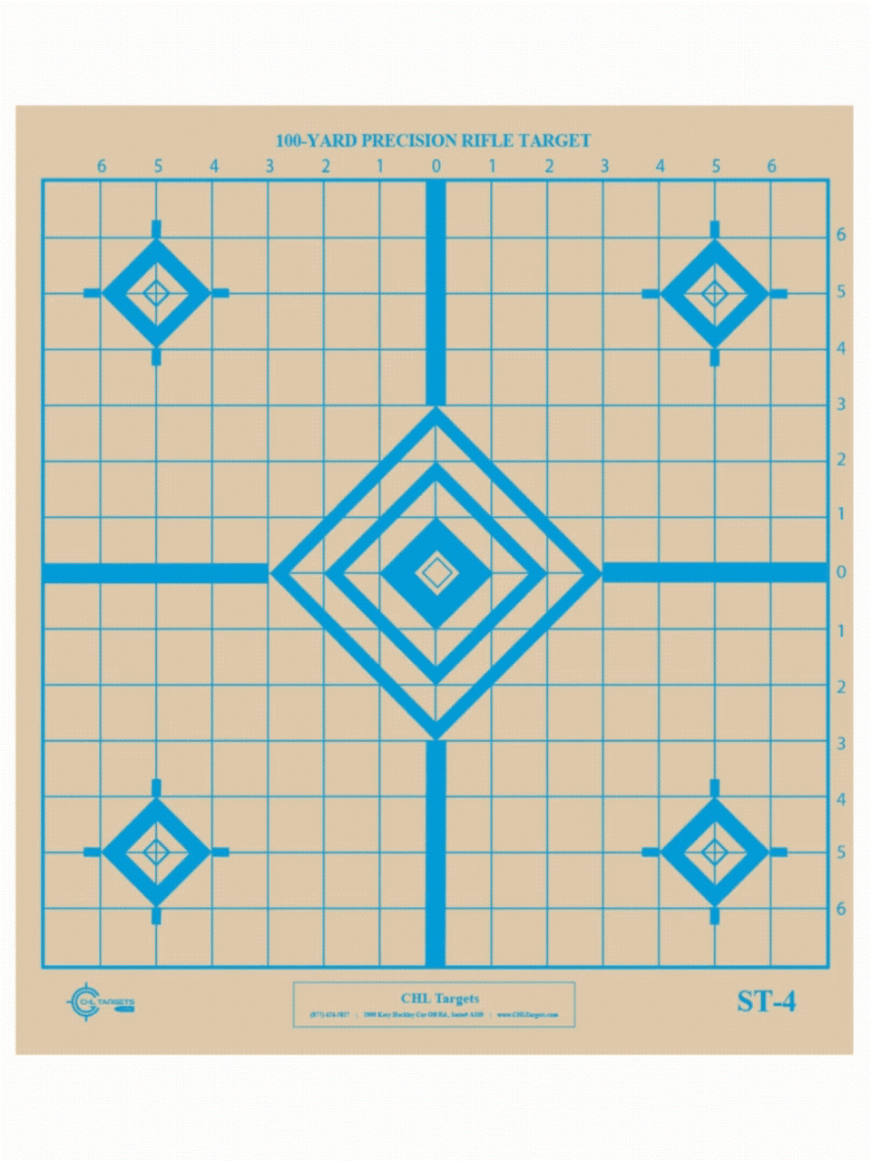 ST-4 BLUE (100 Target Pack) - CHL Targets
