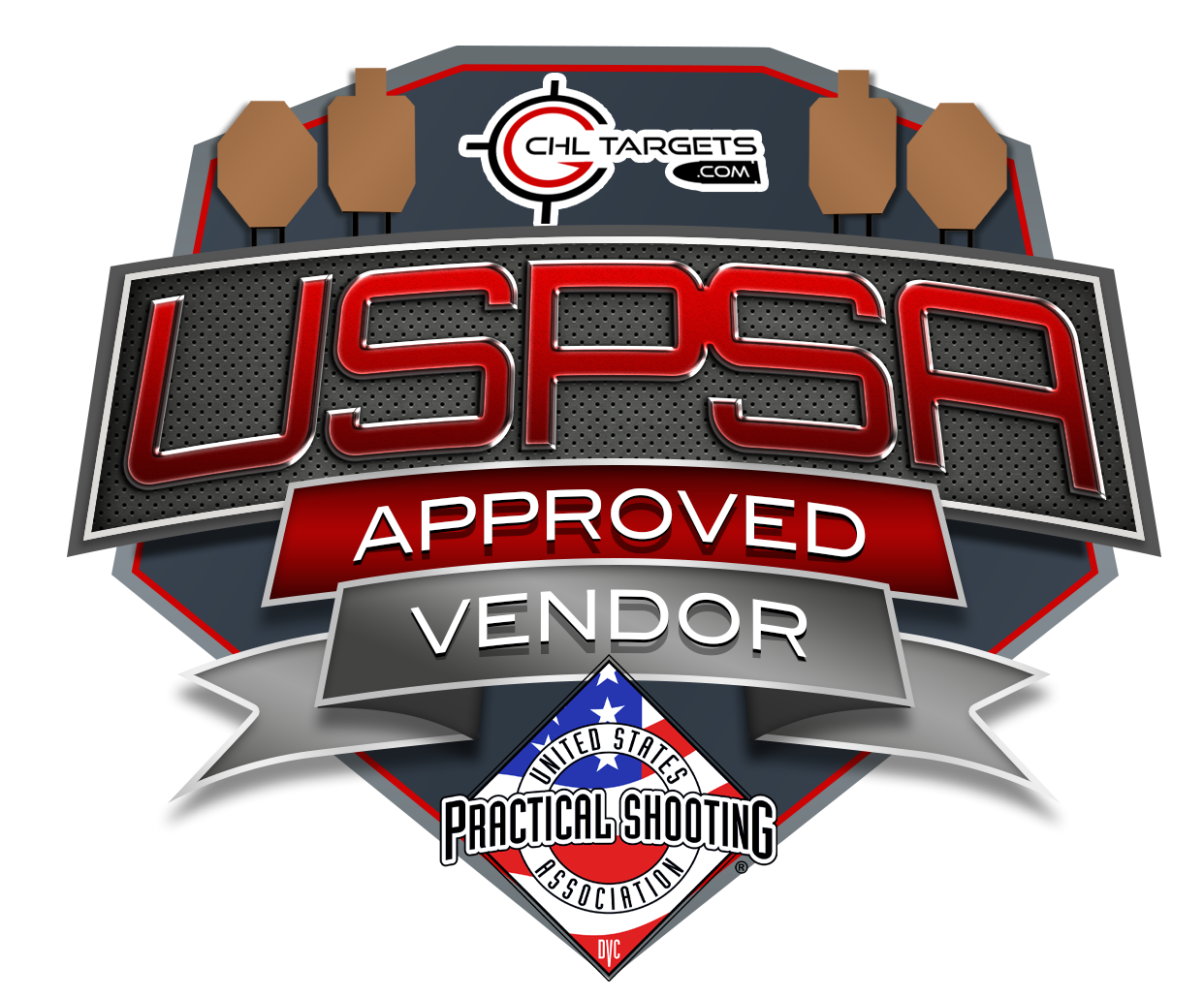 IPSC (CB) (Classic) (100 Target Pack) (FREE SHIPPING) - CHL Targets