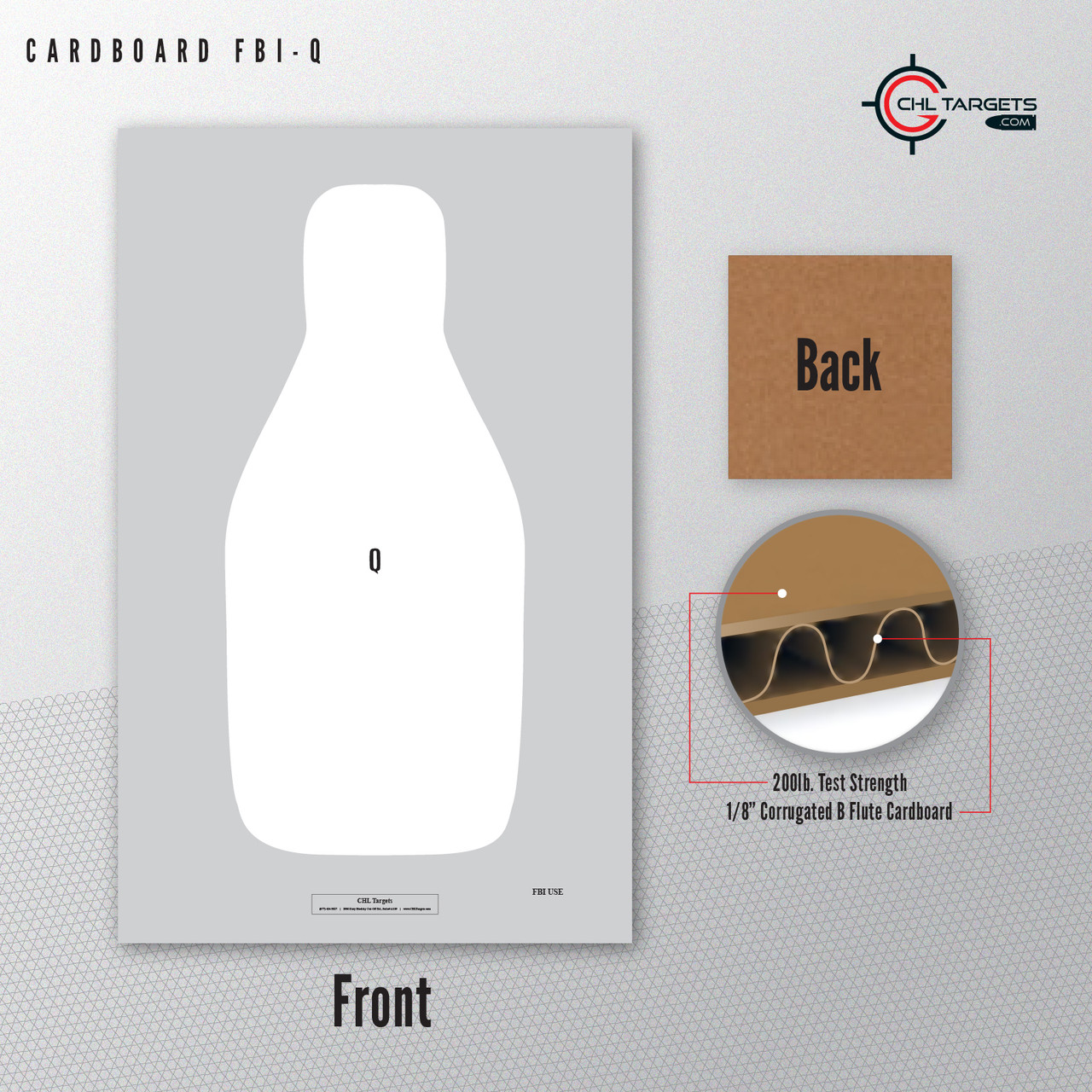 The FBI-Q Center Mass Silhouette target is a law enforcement training ...