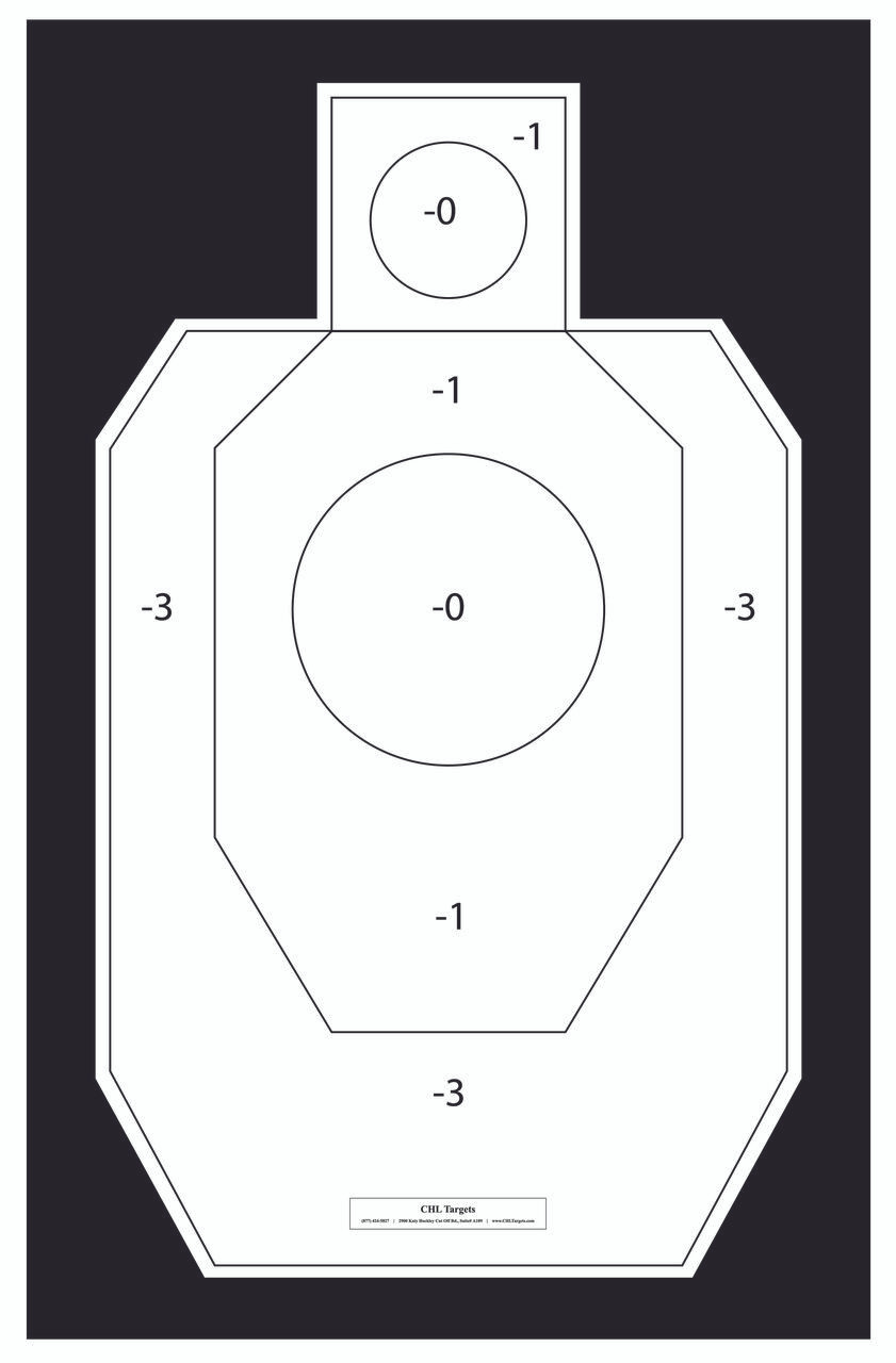 IDPA Cardboard Practice Target