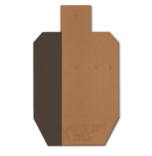 USPSA (CB) (Metric) Hardcover Target Sample Pack (100 Target Pack ...