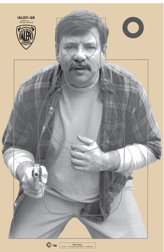IALEFI QR Law Enforcement Police Silhouette Target - 100 Pack | High ...