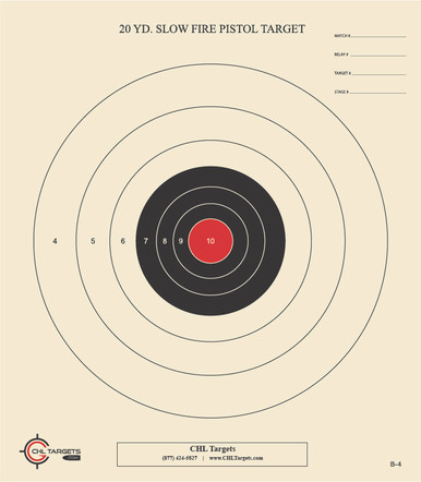 The B-4 is the Official NRA 20 Yard target used in NRA Sanctioned ...