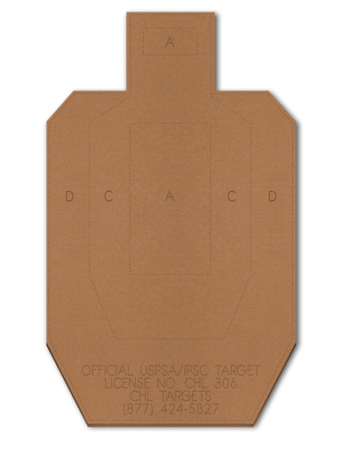 USPSA official cardboard target 60 target pack