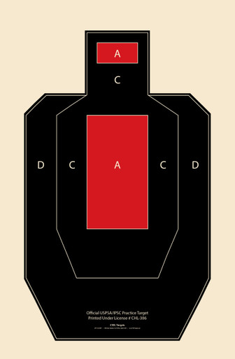 USPSA (P) (Metric) REV/RC (REVERSE/RED CENTER) (50 Target Pack) - CHL ...