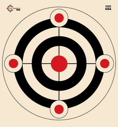 SRT - Bulls Eye Targets - 1Up Bullseye BLACK (100 Target Pack) - CHL ...