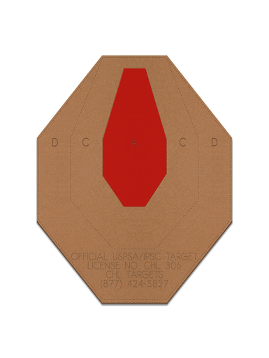 IPSC (CB) (Classic) RC (Red Center) (20 Target Pack) (FREE SHIPPING ...