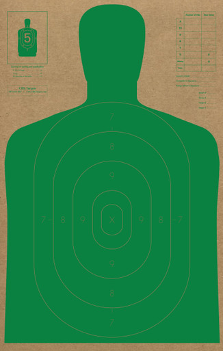 B-29 (CB) GREEN (21.5 X 23.5) (25 Target Pack) (FREE SHIPPING) - CHL ...