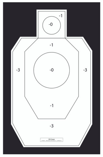 IDPA Cardboard Practice Target