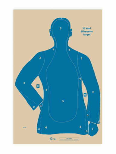 B-21E Blue Target - 100 Pack | High-Visibility Law Enforcement Targets ...