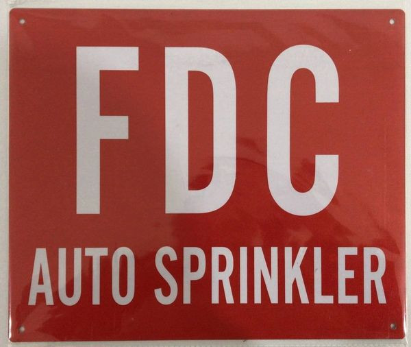 FDC AUTO SPRINKLER SIGN
