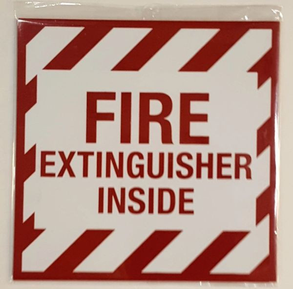 FIRE EXTINGUISHER INSIDE SIGN